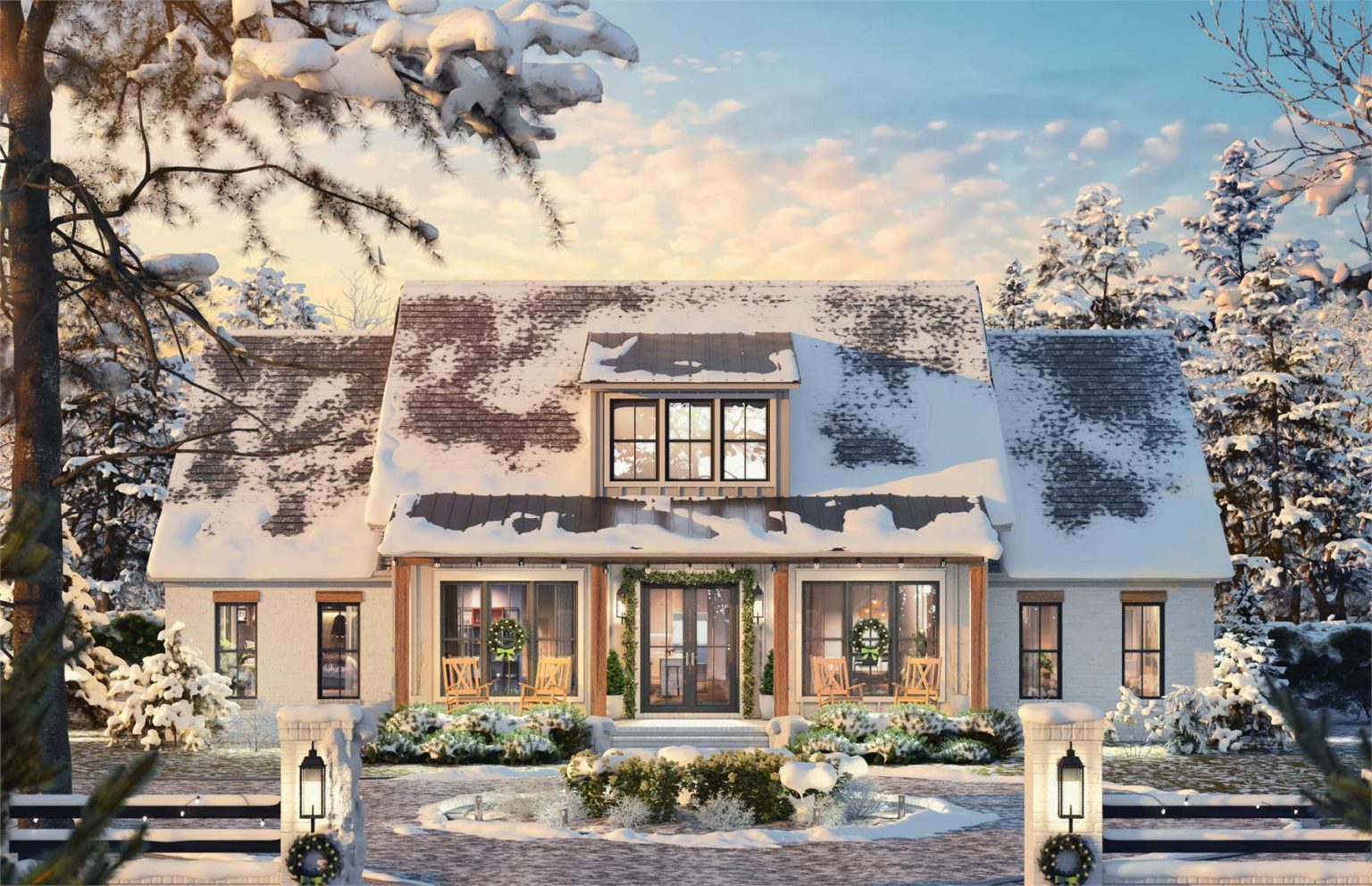 Building in the Snow: Tips for Winter Home Construction - House Plans Blog