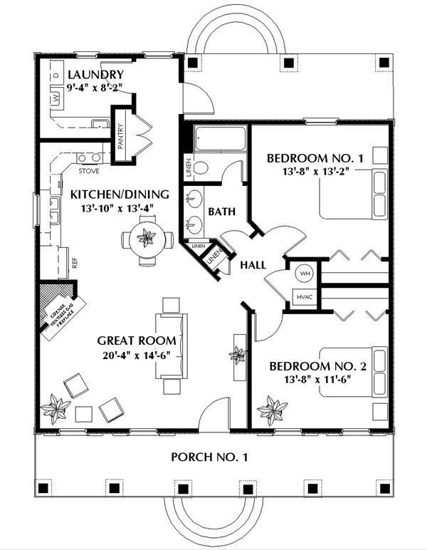 2 Bedroom 2 Bathroom House Floor Plans – Flooring Ideas